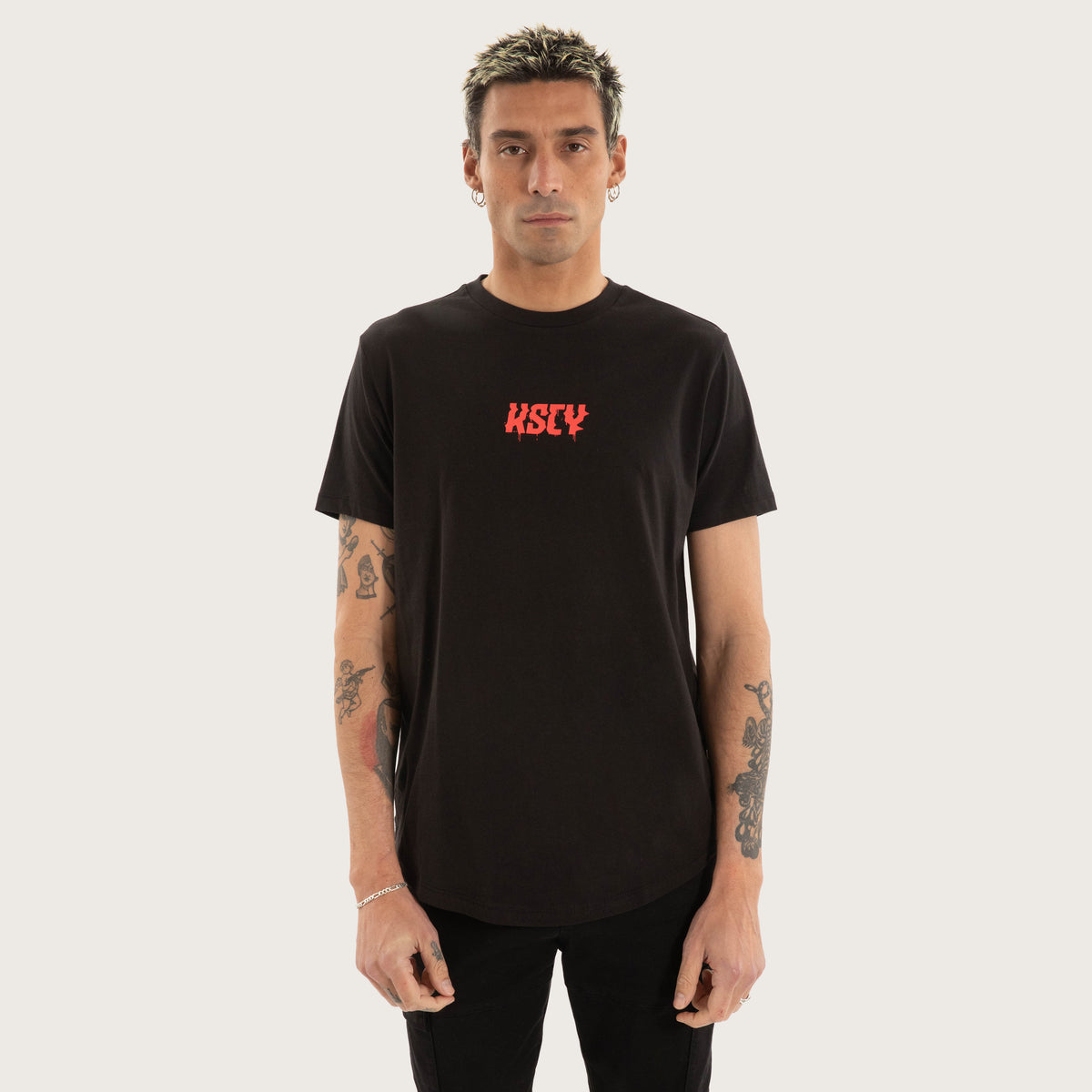 Allure Dual Curved Tee in Jet Black | KSCY