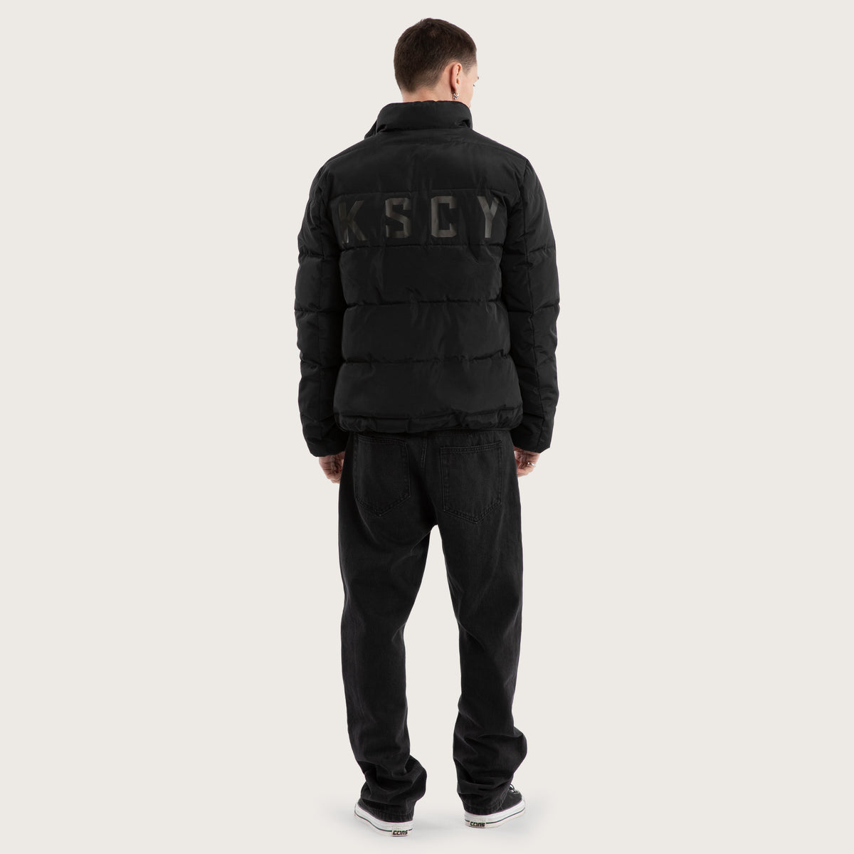 Solitary Puffer Jacket Jet Black | KSCY