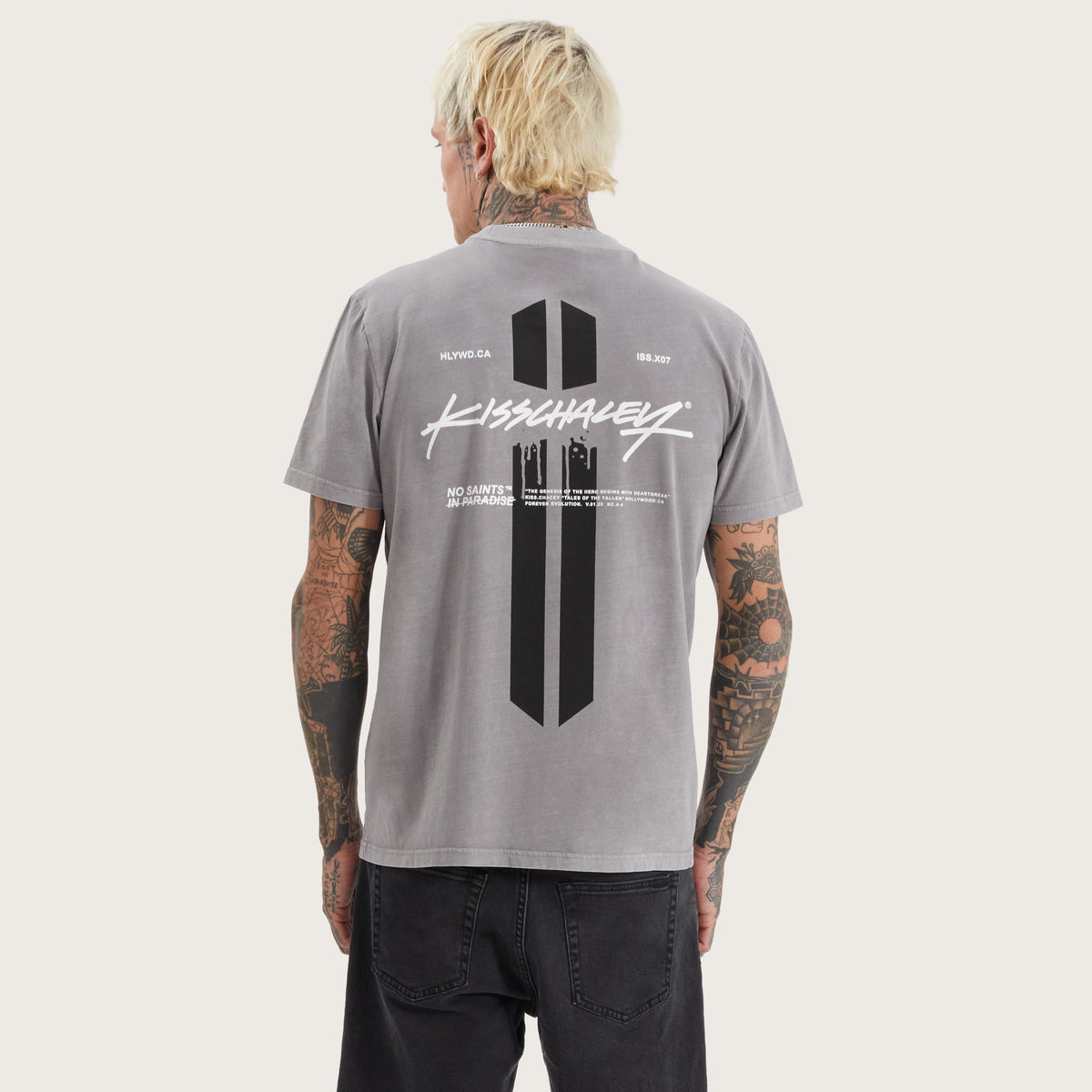 Latinum Standard Tee in Pigment Silver Grey | KSCY