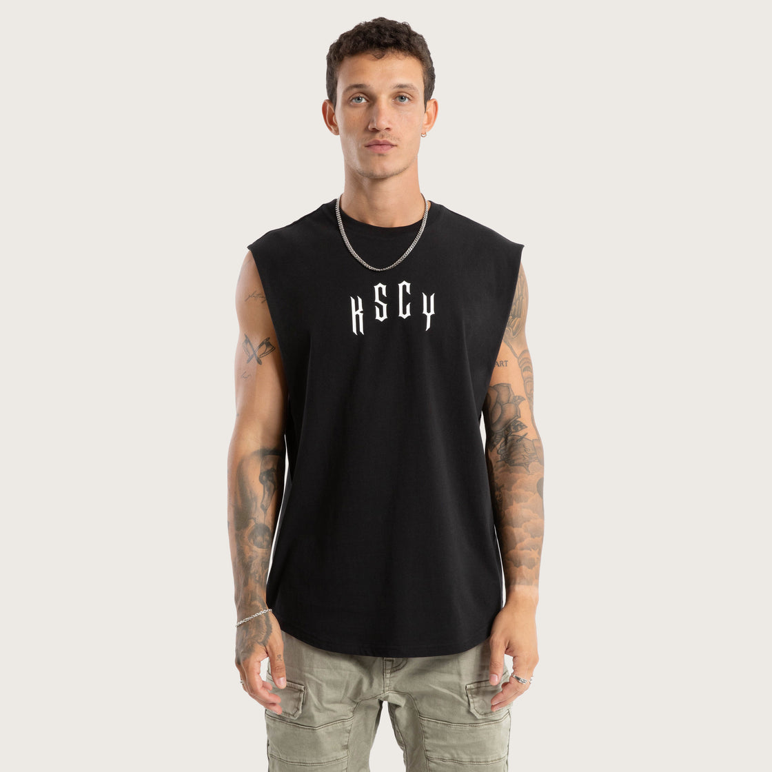 Trapped Dual Curved Muscle Jet Black | KSCY