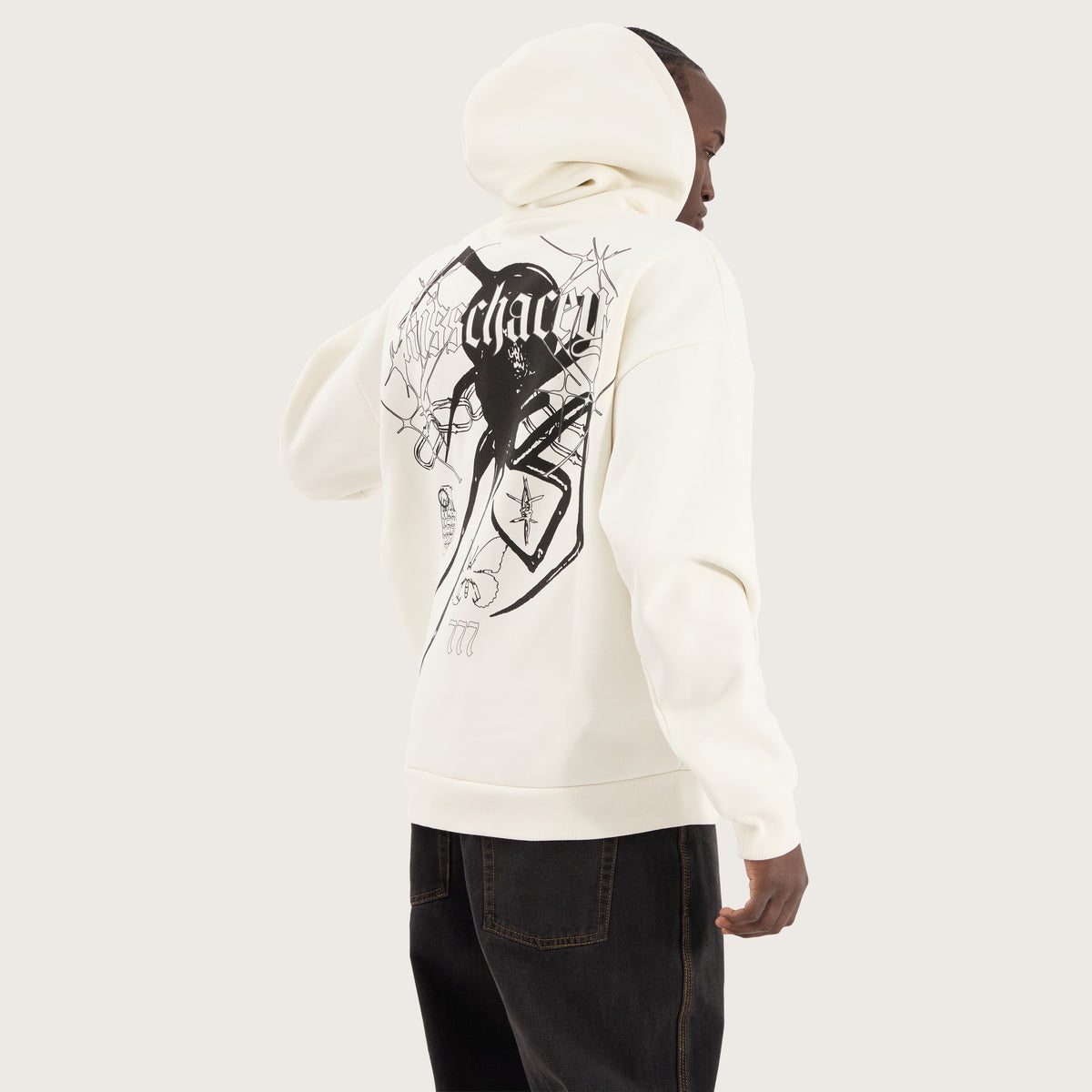 Redback Heavy Weight Oversized Hoodie in Off-White | KSCY