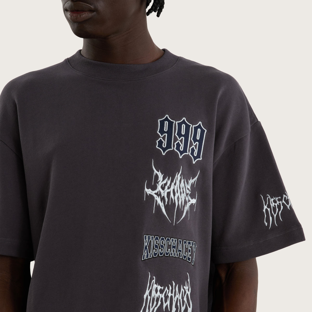 Highschool Loopback Street Tee in Grey | KSCY