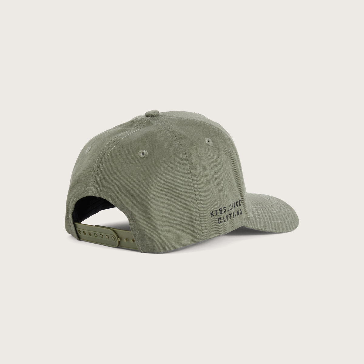 Charon 5 Panel Curved Peak Cap in Vetiver Khaki | KSCY
