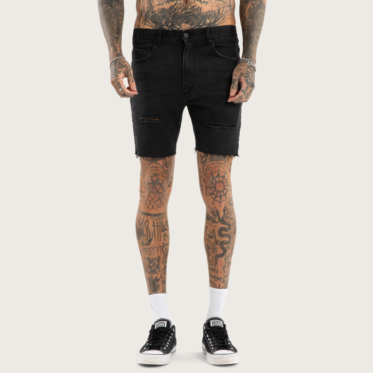 KS2 Shorts in Black Grey | Kiss Chacey