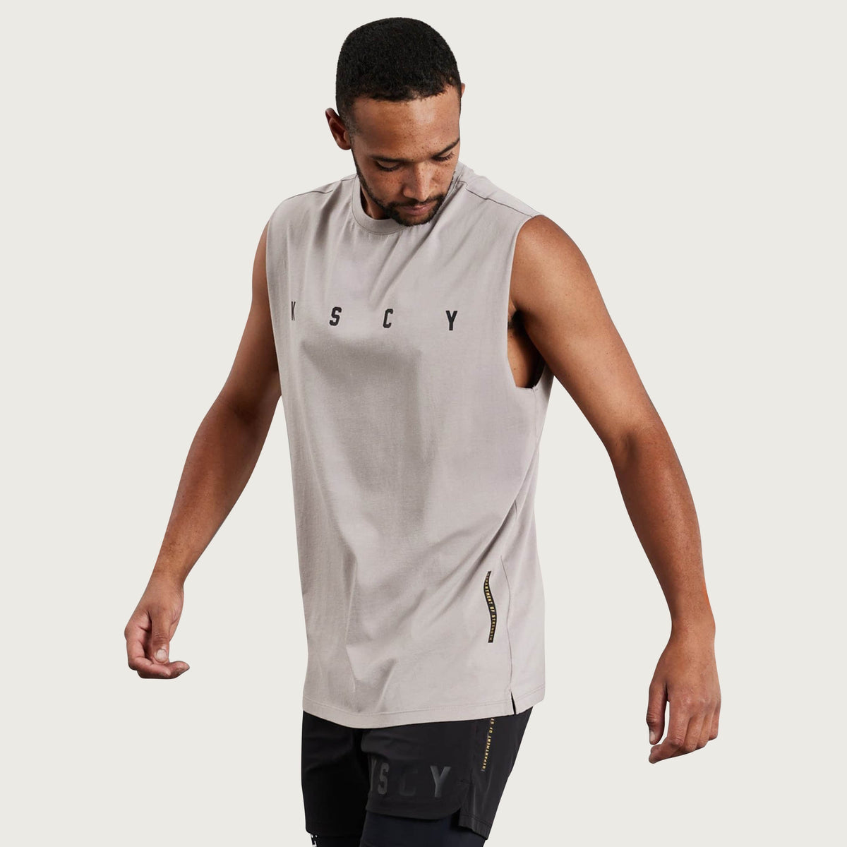 Compound Muscle Tee Split Hem Gull | KSCY