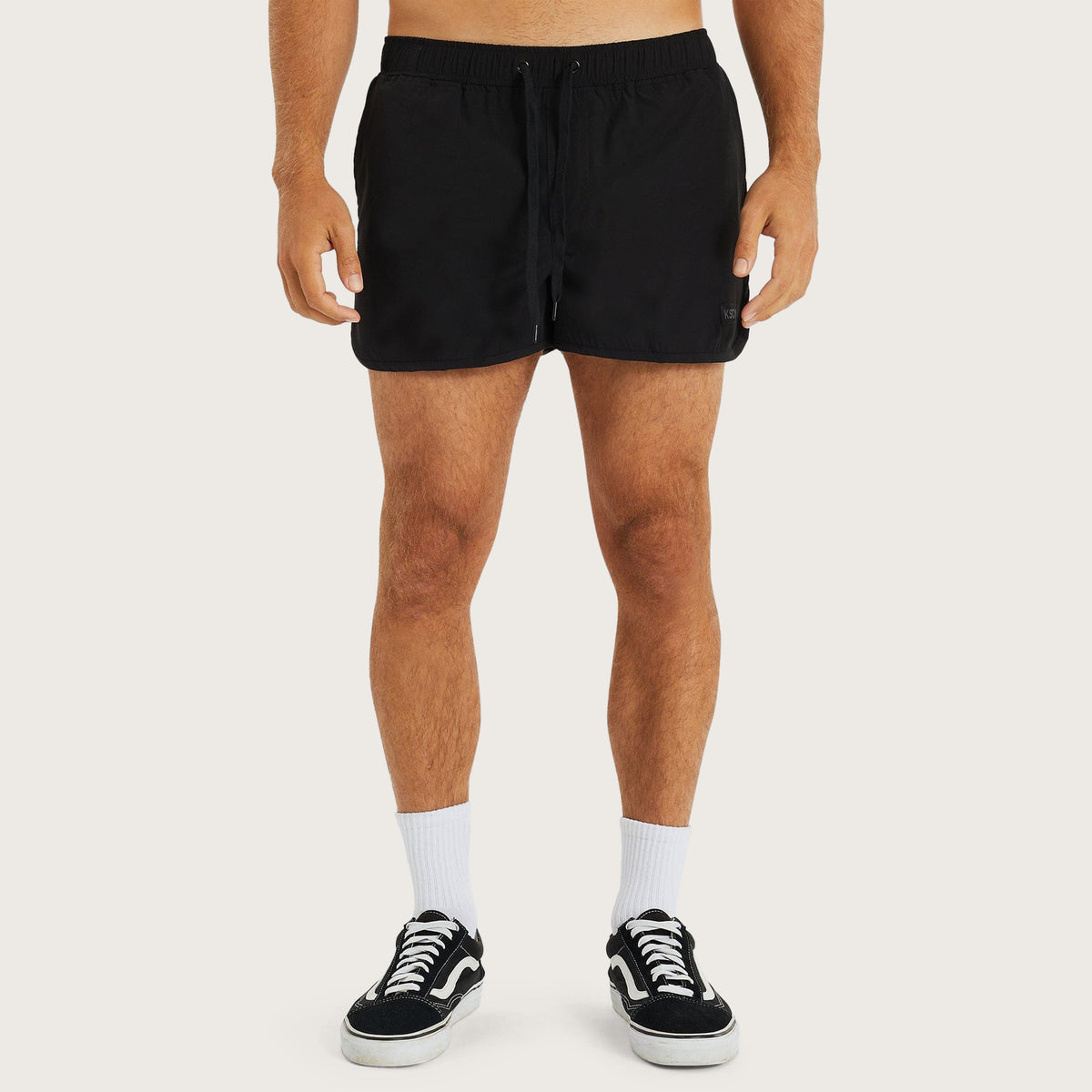 Darkside Runner Shorts in Jet Black | Kiss Chacey