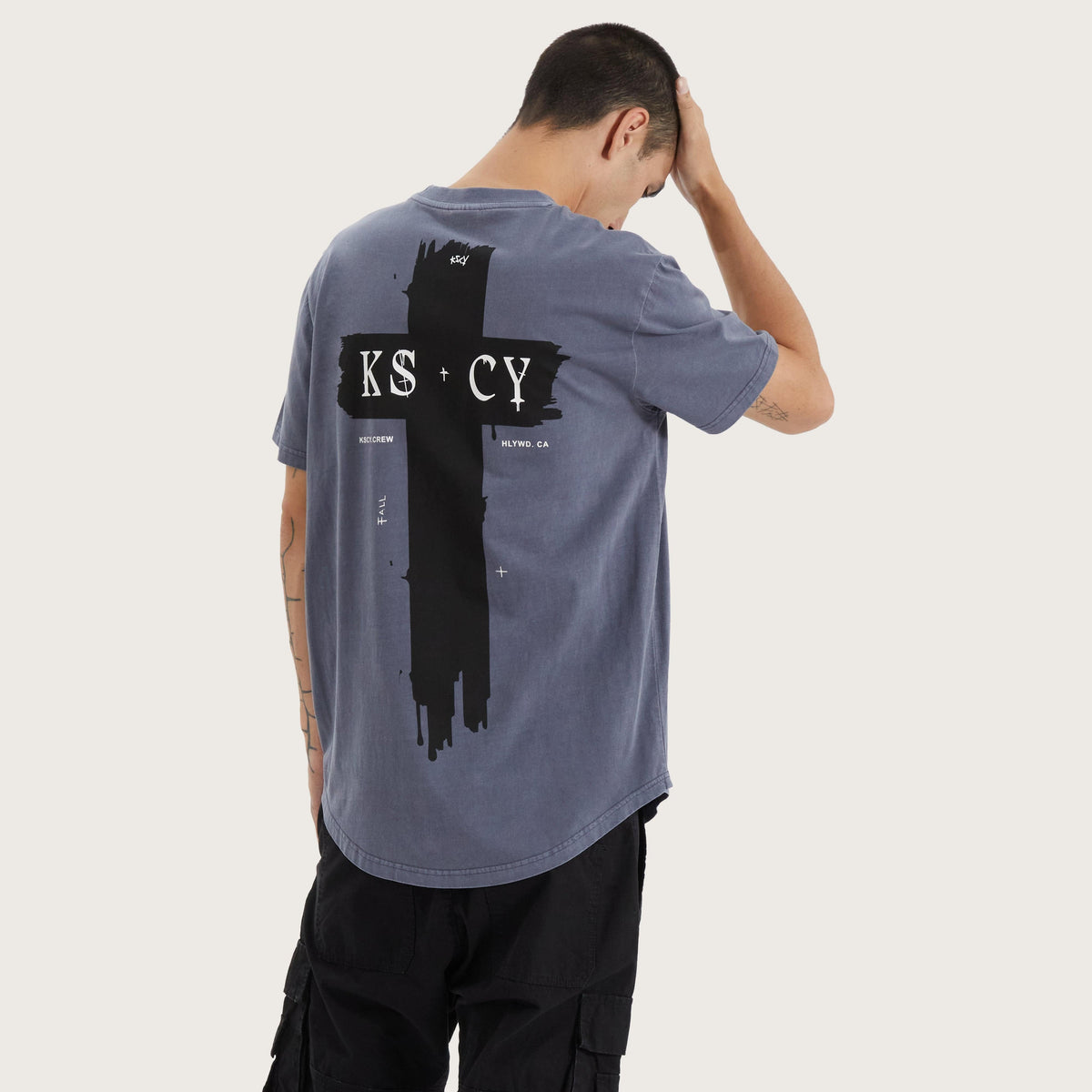 KSCY Leadville Tee in Pigment Night Shadow - Kiss Chacey