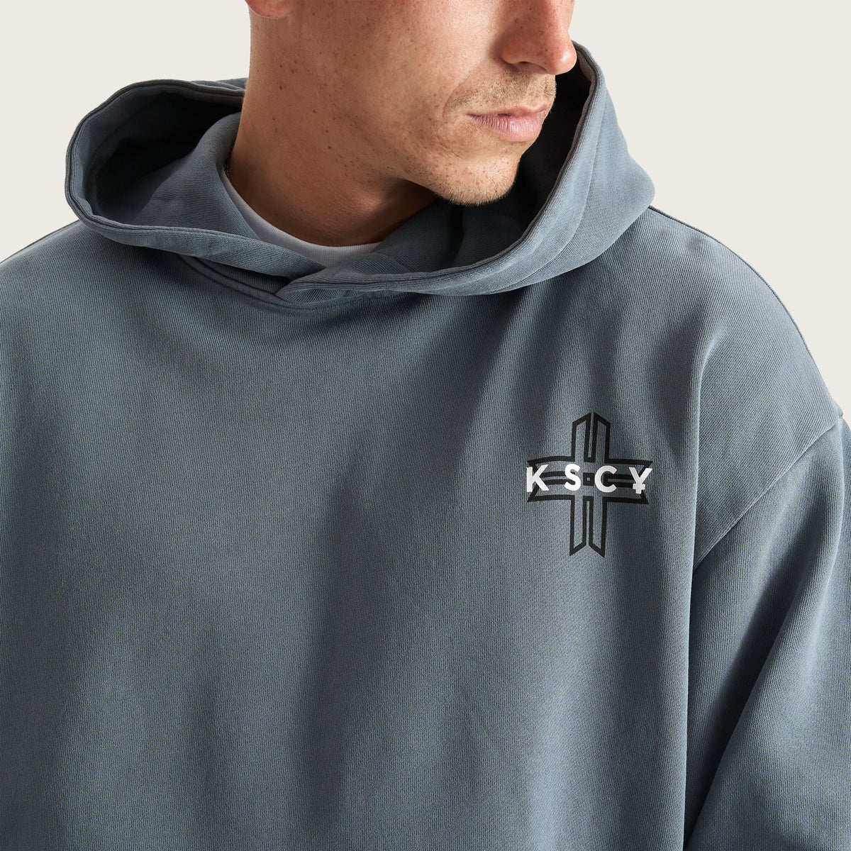 KSCY Lonepine Relaxed Hoodie in Pigment Grey | KSCY