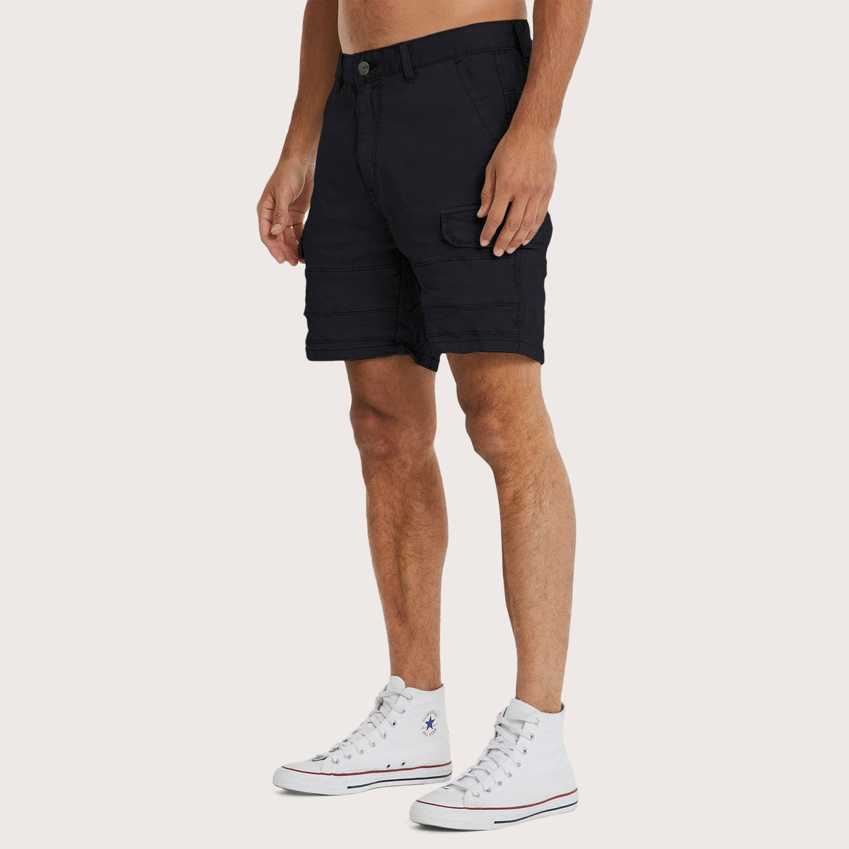 Michigan Cargo Shorts in Jet Black | Kiss Chacey
