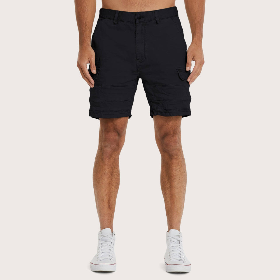 Michigan Cargo Shorts in Jet Black | Kiss Chacey
