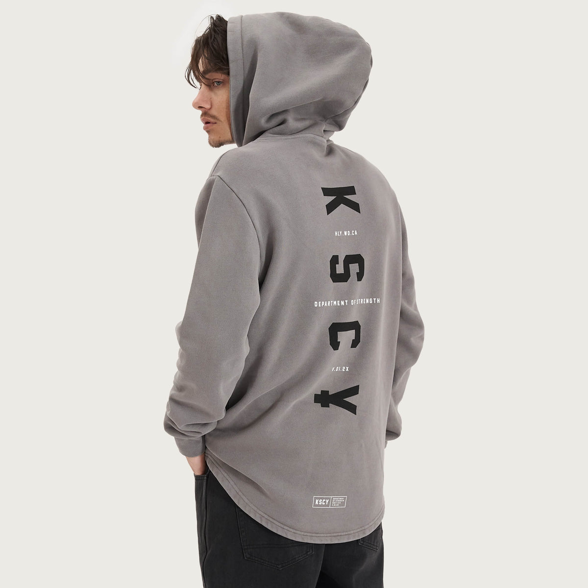 KSCY Nexus Heavy Hoodie in Pigment Frost Grey - Kiss Chacey