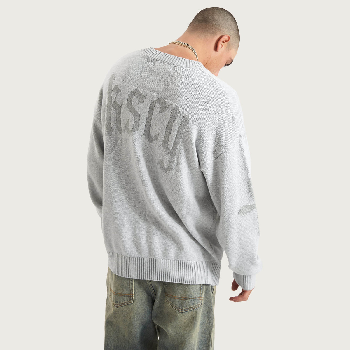 KSCY Renowned Relaxed Chunky Knit in Grey - Kiss Chacey