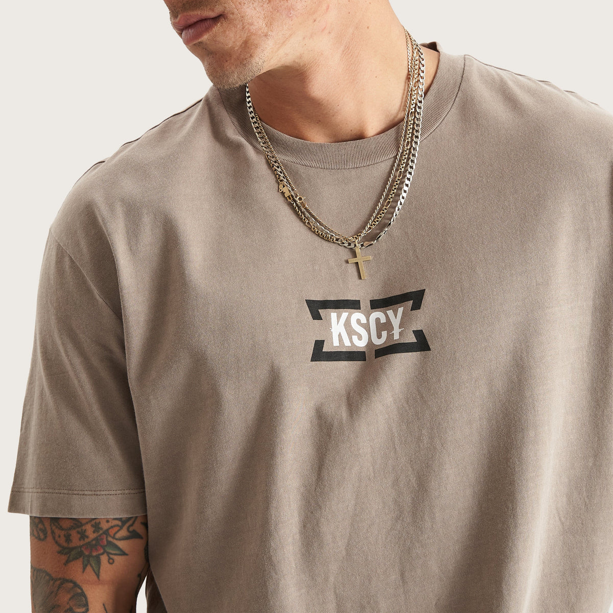 KSCY Retribution Relaxed Tee in Driftwood | KSCY