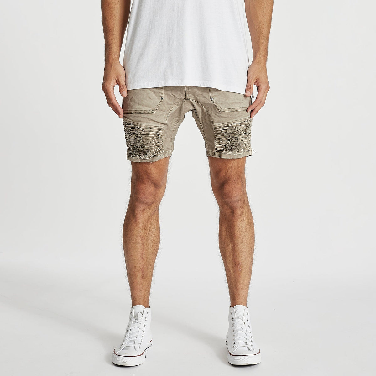Carter Denim Shorts Brindle | KSCY